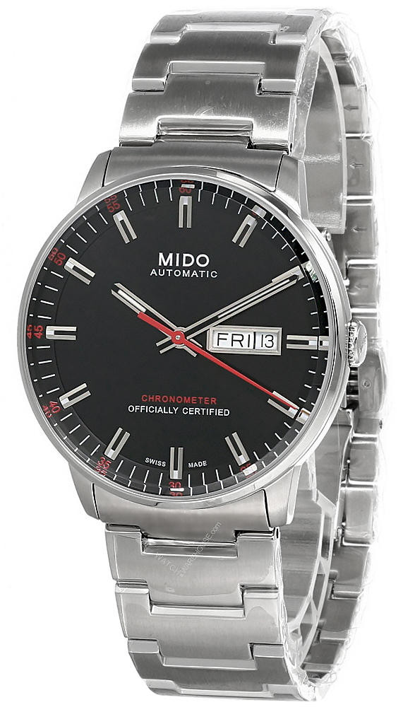 MIDO Commander II 40MM AUTO SS Black Dial Men's Watch M021.431.11.051 ...