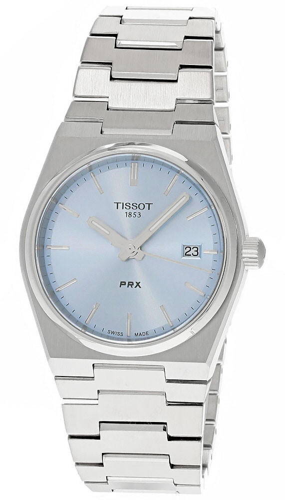 TISSOT PRX 35MM QTZ SS Light Blue Dial Unisex Watch T137.210.11.351.00 ...