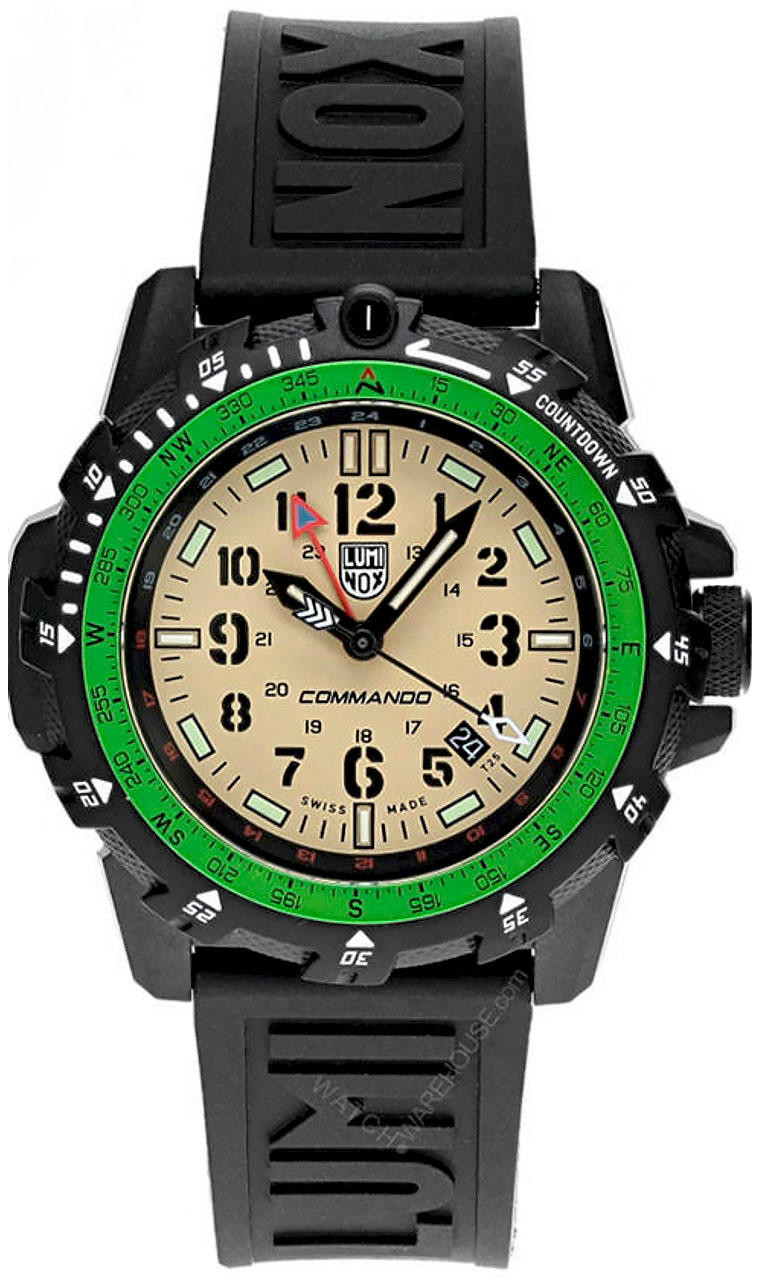 LUMINOX Commando Raider 46MM Black Rubber Men's Watch XL.3321 | Fast ...
