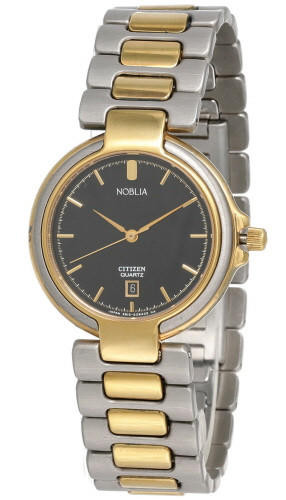 Citizen Noblia Black Dial 2-tone SS Women's Watch OZ7034-56E | Fast ...
