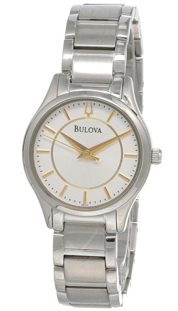 New Bulova Silver Dial Stainless Steel Women's Watch 96L175 | Fast ...