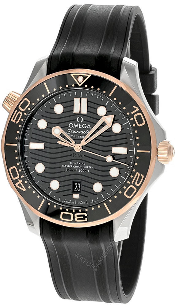 OMEGA Seamaster Co-Axial Master 42MM 18K Gold Rubber Men's Watch 210.22 ...