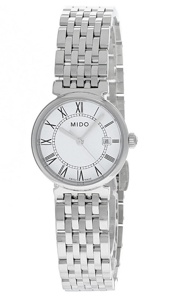 MIDO Dorada 25MM Quartz SS White Dial Women's Watch M033.210.11.013.00 ...