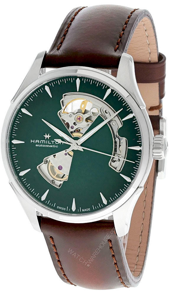 HAMILTON Jazzmaster Open Heart 40MM AUTO Green Dial Men's Watch ...