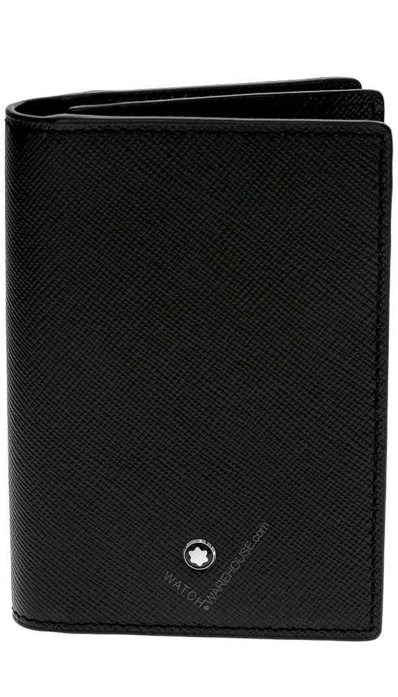MONTBLANC Sartorial Black Leather Business Card Holder 113223 | Fast ...