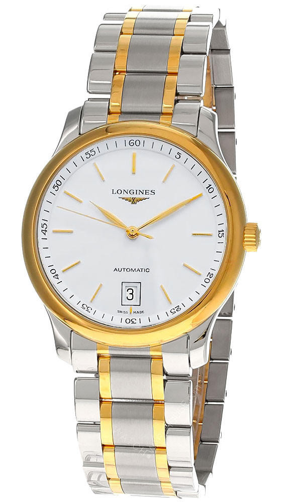 LONGINES Master Collection 38.5MM AUTO SS White Dial Men's Watch L2.628 ...