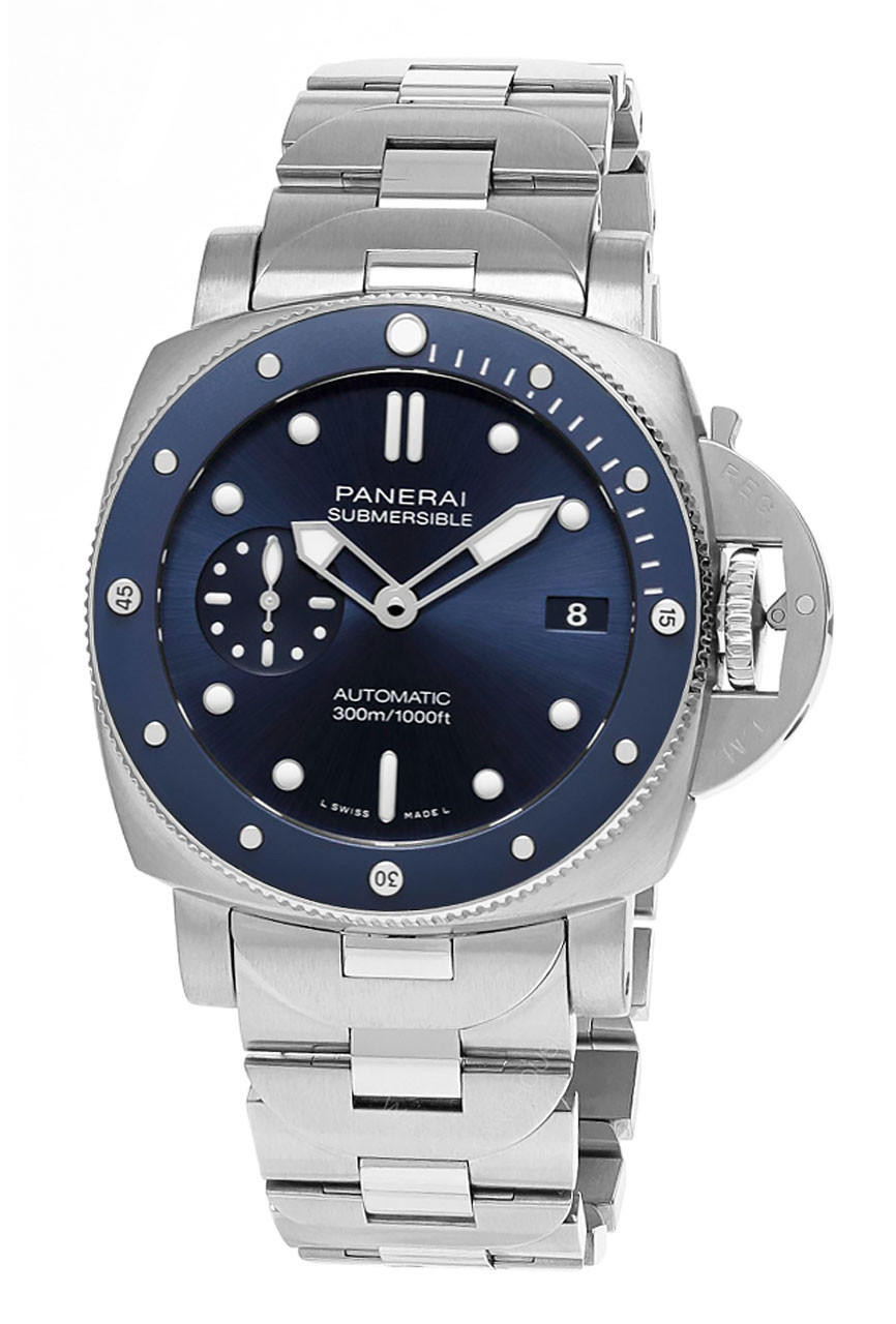 PANERAI Submersible Blu Notte AUTO 42MM SS Blue Dial Men's Watch ...
