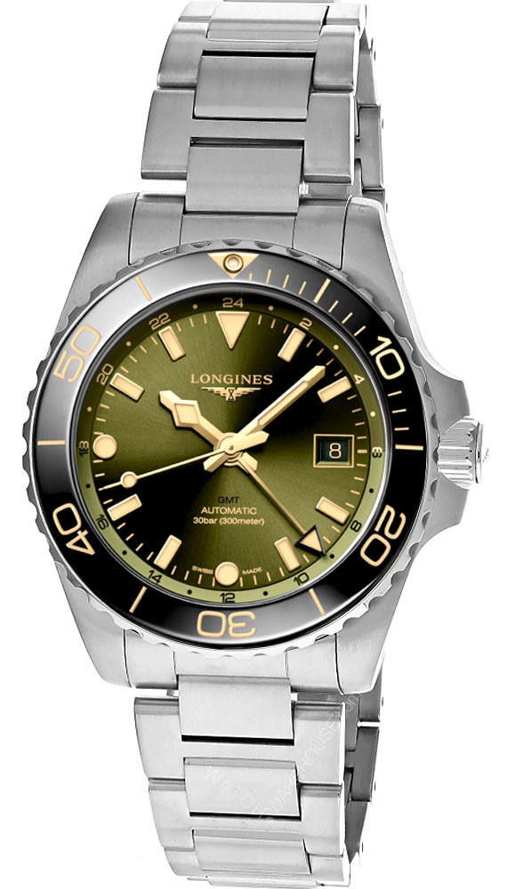 LONGINES HydroConquest GMT 41MM AUTO SS Men's Watch L3.790.4.06.6 ...