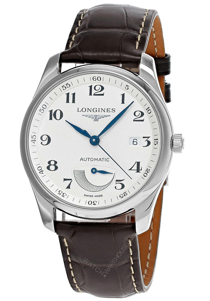 LONGINES Master Collection AUTO 40MM Silver Dial Leather Men's Watch L2 ...