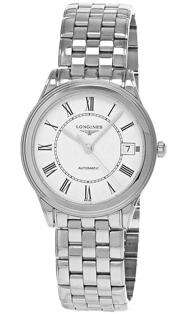 LONGINES Flagship AUTO 35MM SS White Dial Unisex Watch L4.774.4.21.6 ...