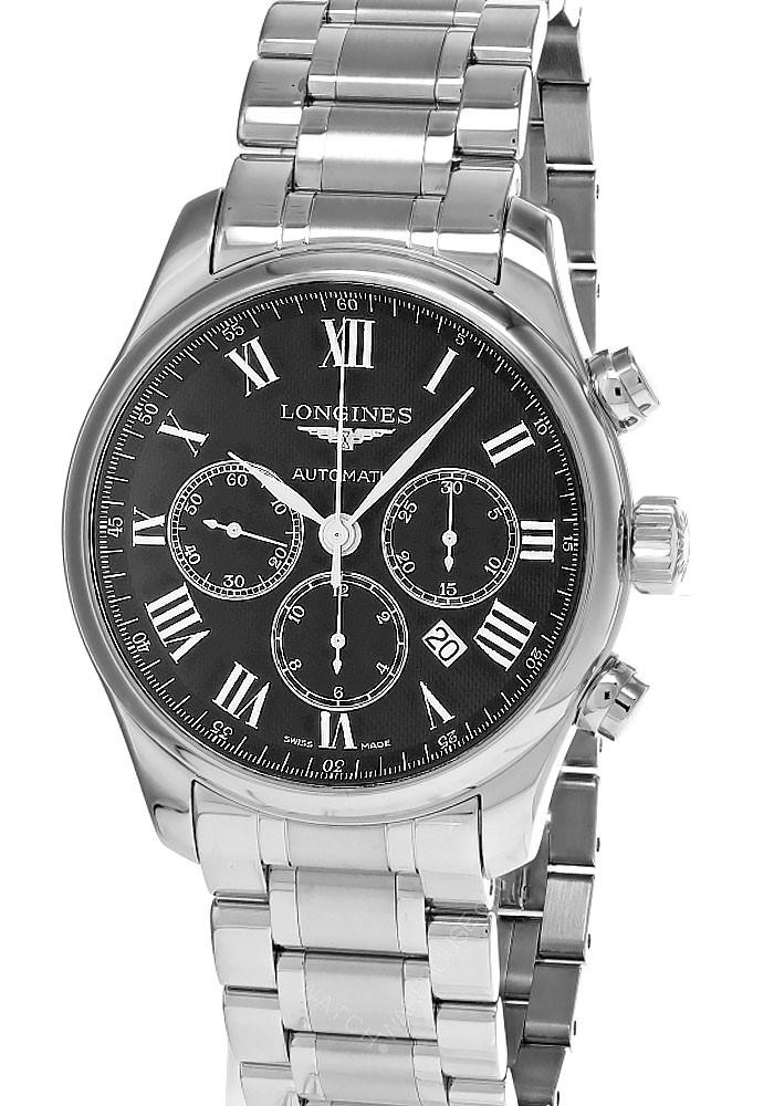 LONGINES Master Collection 44MM AUTO SS Black Dial Men's Watch L2.859.4 ...