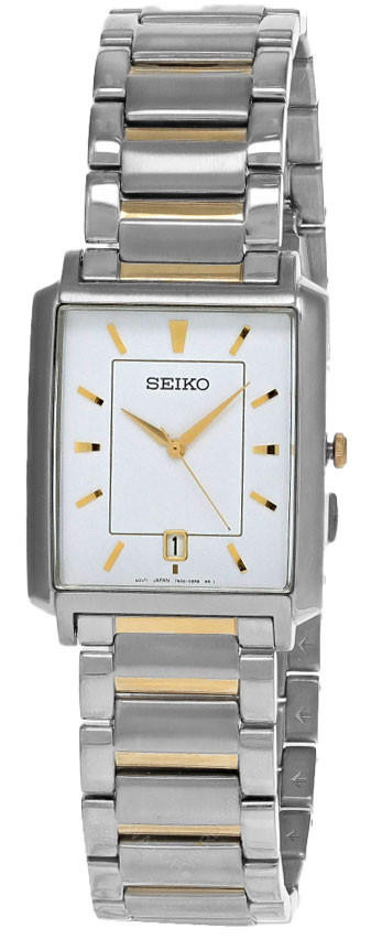 SEIKO Quartz Silver Dial Two-tone SS Unisex Watch SKK517 | Fast & Free ...