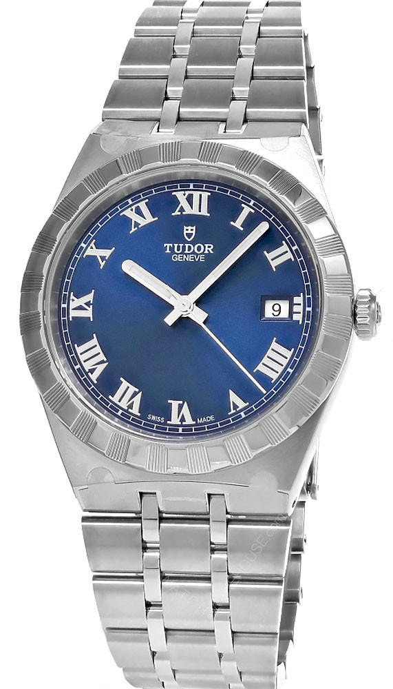 TUDOR Royal AUTO 38MM Stainless Steel Blue Dial Men's Watch M28500-0005 ...