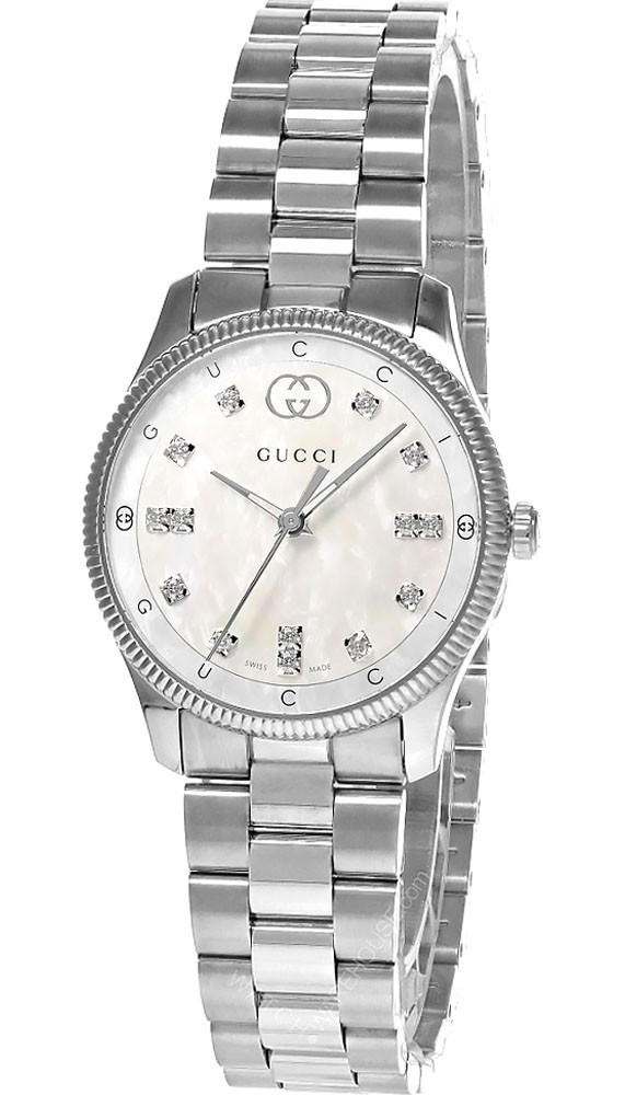 GUCCI G-Timeless 29MM SS White MOP Dial Women's Watch YA1265064 | Fast ...