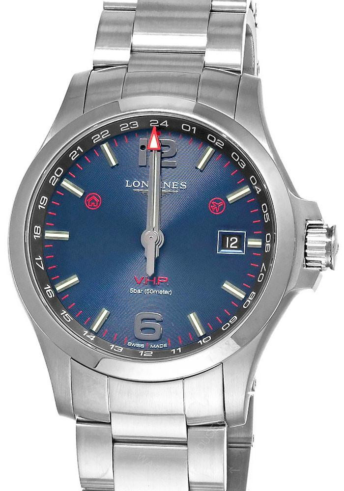 LONGINES Conquest V.H.P. GMT 43MM Men's Watch L3.728.4.96.6 / L37284966 ...