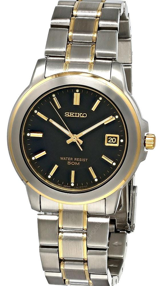 SEIKO Quartz 40MM Stainless Steel Men's Watch SKT074 | Fast & Free US ...