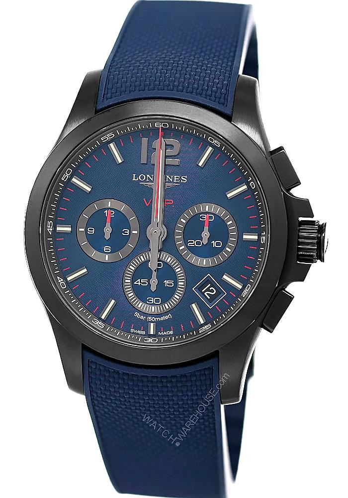 LONGINES Conquest V.H.P. Quartz 42MM Men's Watch L3.717.2.96.9 ...