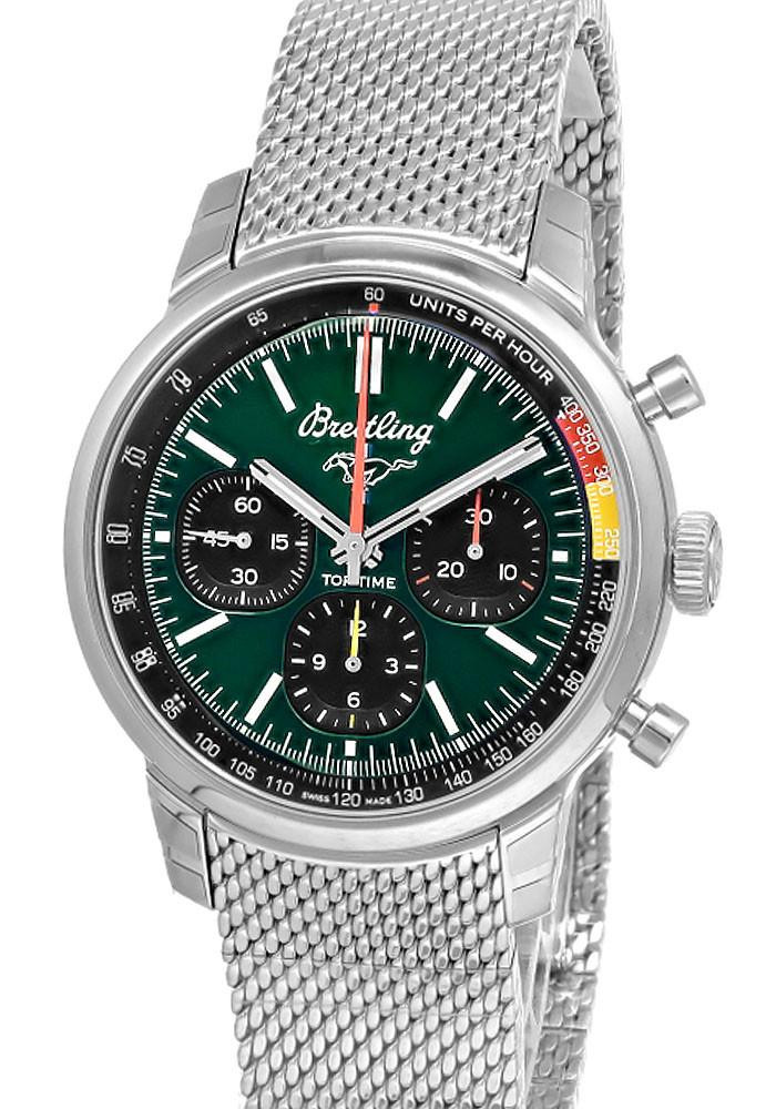 BREITLING Top Time B01 Ford Mustang Automatic 41MM Green Dial Men's ...