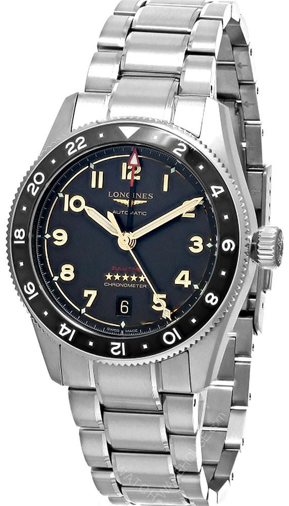 LONGINES Spirit Zulu Time Automatic GMT 39MM Titanium Men's Watch ...