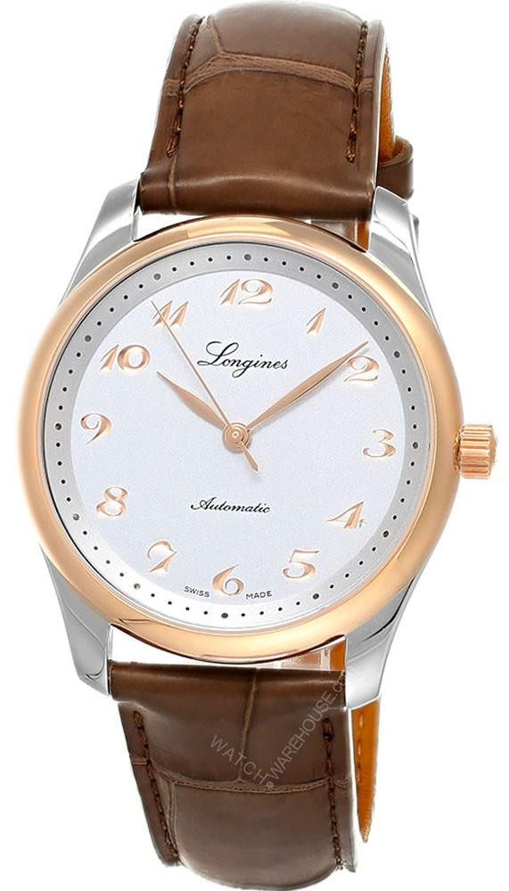 LONGINES Master Collection Automatic 40MM Silver Dial Leather Men's ...