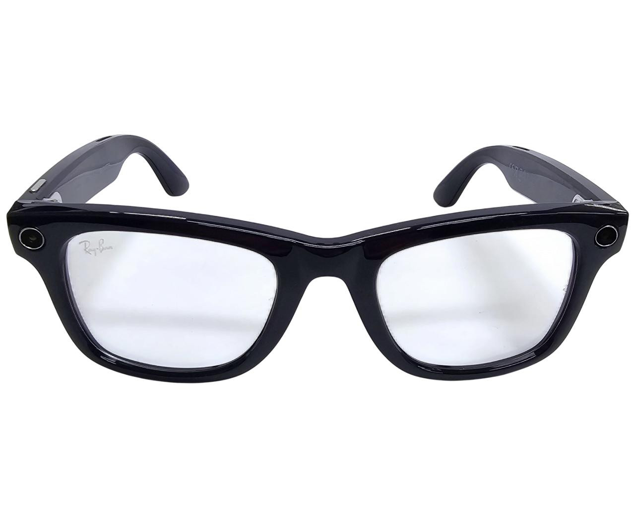 RAY-BAN Meta Wayfarer Shiny Cosmic Blue Transition AI Smart Glasses ...