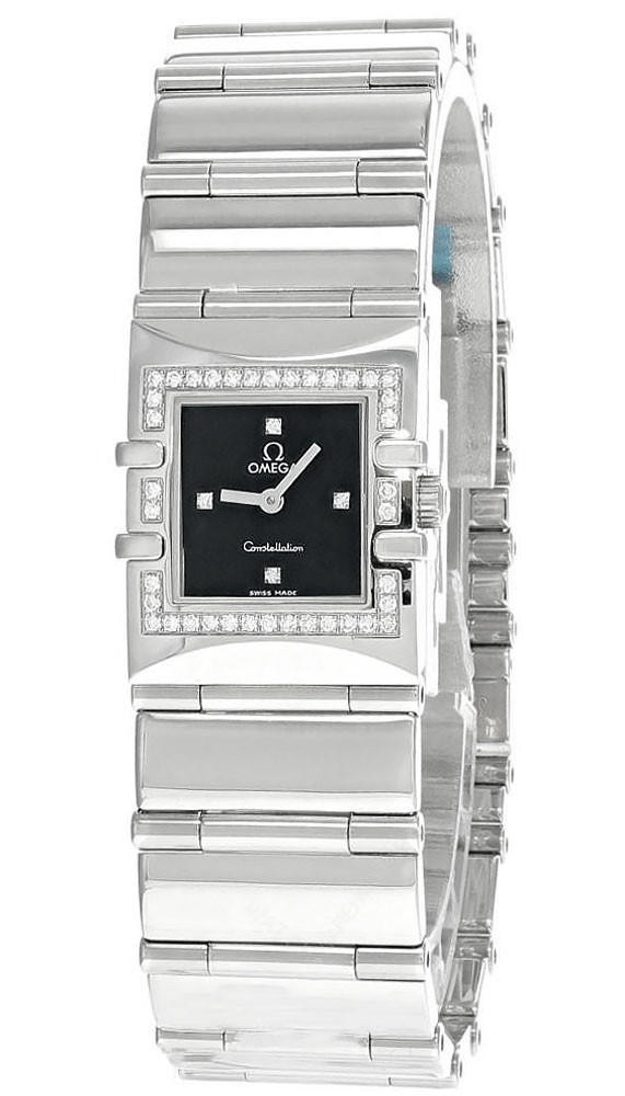 OMEGA Quadra Constellation Diamond Square Women's Watch 1528.46.00 ...