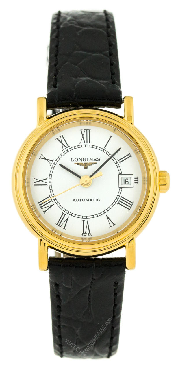 LONGINES Presence Automatic 25.5MM Leather Women's Watch L43212112 ...