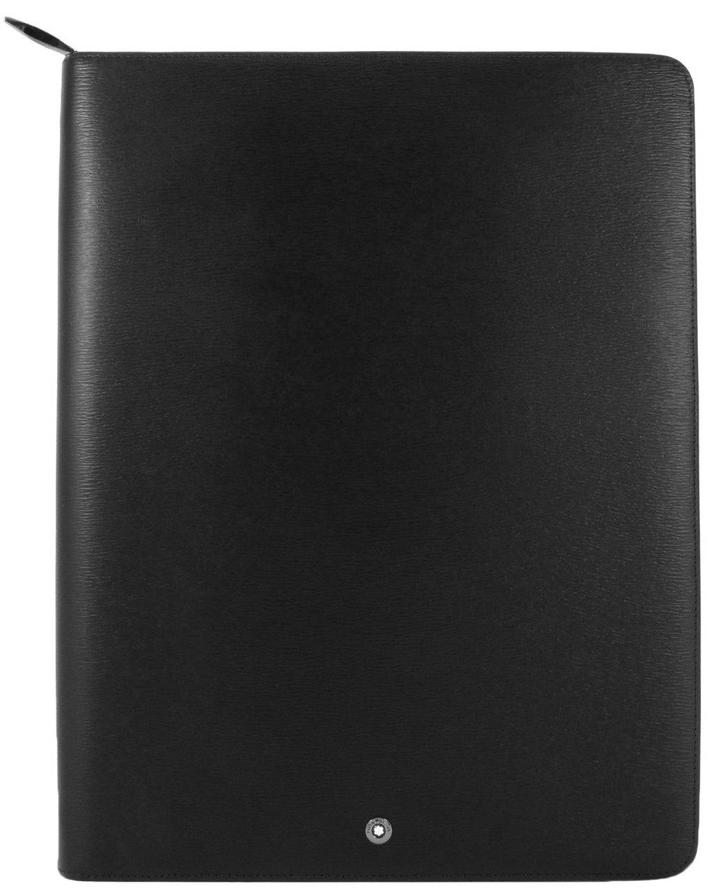 MONTBLANC 4810 Westside Large Black Leather Zip Notepad 114705 | Fast ...