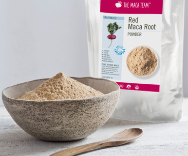 Gelatinized Red Maca Powder - Organic, Non-GMO, Vegan | The Maca Team