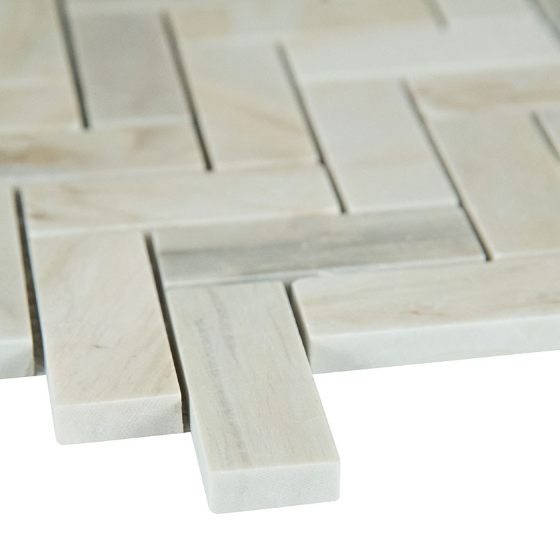 MS International Marble Series: 1x3 Angora Herringbone Wall Tile SMOT ...