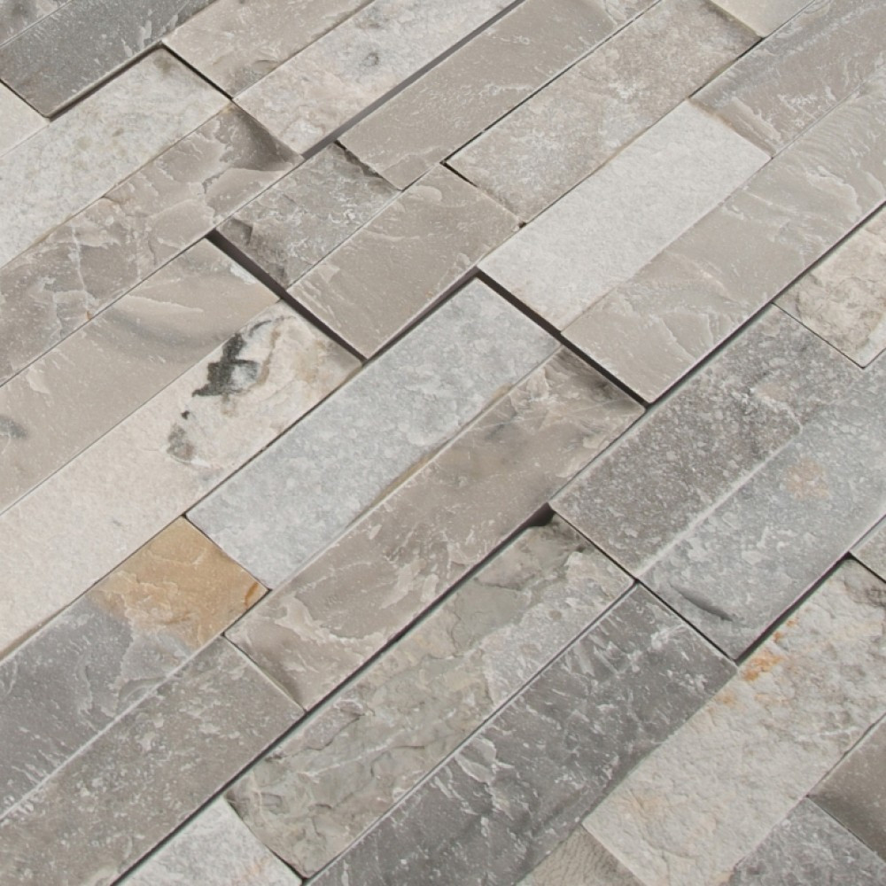 MS International Stacked Stone Series: Sunset Silver 6X24 Split Face ...