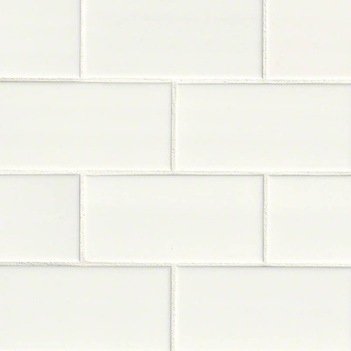 MS International Ceramic Series: 3x6 White Subway Glossy Wall Tile ...