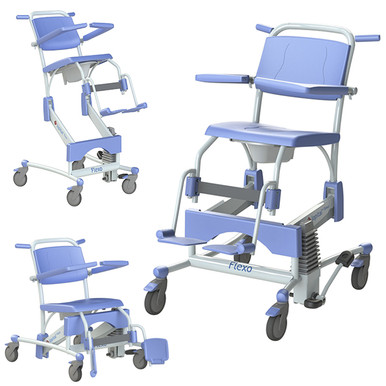 AL-25987 | SHOWER-TOILET CHAIR W/ REMV FOOTRESTS, ADJ HEIGHT, 330 CAP ...