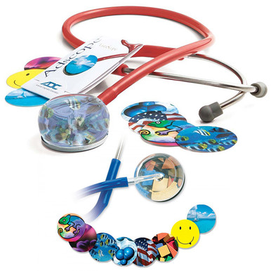 AL-51428 | ACRYLIC CLINICIAN STETHOSCOPE VISTASCOPE W/ 8 DIAPHRAGMS ...