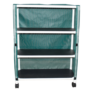 AL-61819 | 3 SHELF LINEN CART SPECIFY MESH/VINYL & COLOR - ALCO Sales ...