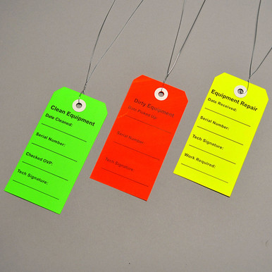 AL-83961 | EQUIPMENT ACCREDITATION TAGS RED,YELLOW, GREEN (750/CASE ...
