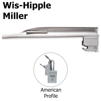 AL-85870 | GREENLINE LARYNGOSCOPE BLADE WIS-HIPPLE MILLER AMER, FIB OP ...