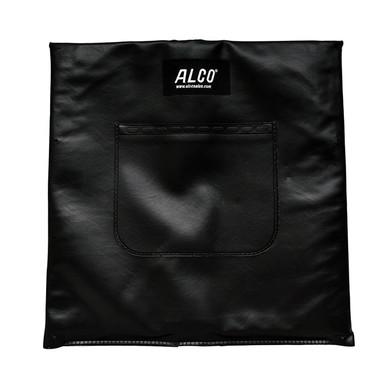 AL-83756-A3 | 22" BK UPH, BLK VINYL W/POCKET & ALCO EMBROIDERY - ALCO ...