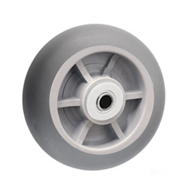 AL-57419 | 4" THERMOPLASTIC RUBBER WHEEL ROUND TREAD, ROLLER BEARING ...