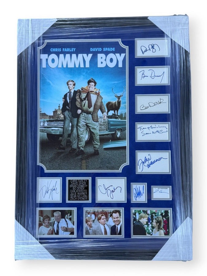 Tommy Boy Signed Cast Cuts Chris Farley David Spade Brian Dennehy +5 ...
