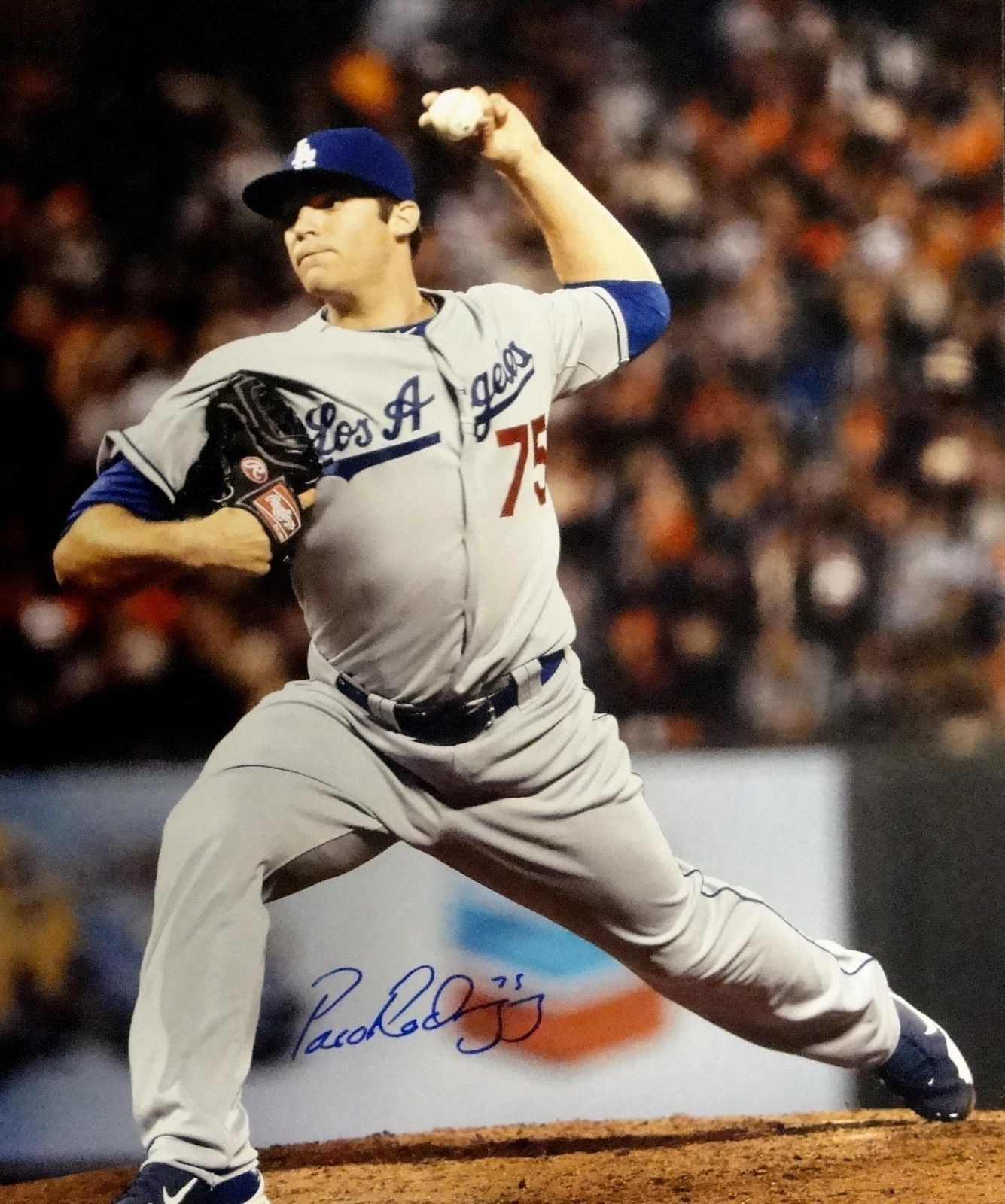 Paco Rodriguez Hand Signed Autographed 16x20 Photo LA Dodgers In Wind ...