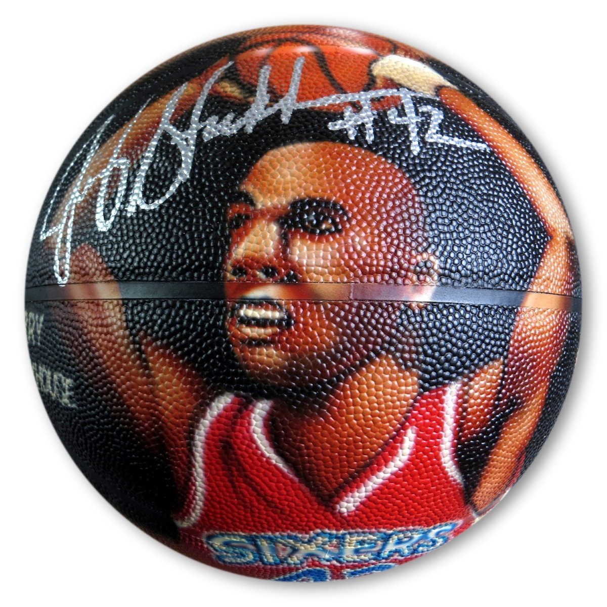 Jerry Stackhouse Signed Autographed Custom Painted Basketball 76ers JSA ...