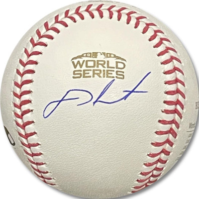 JD Martinez Signed Autographed Rawlings Baseball 2018 WS Champ Logo ...