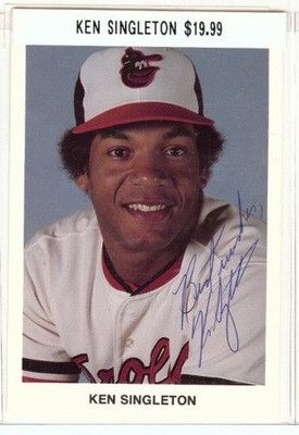 Ken Singleton Signed Team Issue Postcard/Photo Auto 2 - Cardboard Legends