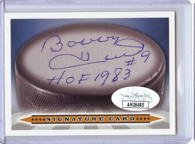 Bobby Hull Signed Autographed Cut Signature Blackhawks "HOF 83" JSA ...