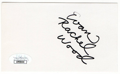 Evan Rachel Wood Signed Autographed Index Card Westworld Actress JSA ...