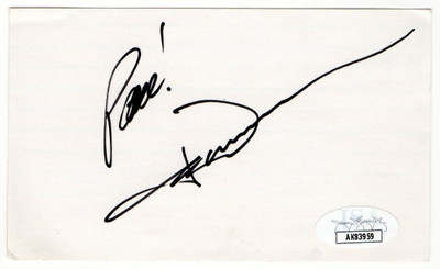 John Denver Signed Autographed Index Card Country Legend "Peace" JSA ...