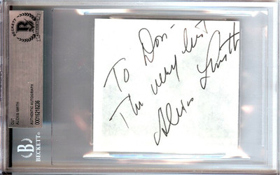 Alexis Smith Signed Autograph Cut Signature Singer Actress BAS Encased ...