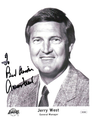 Jerry West Signed Autographed 8X10 Photo Lakers Promo Photo Smear JSA ...