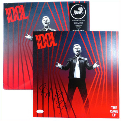 Billy Idol Signed Autographed Record Insert The Cage EP JSA AU15330 ...